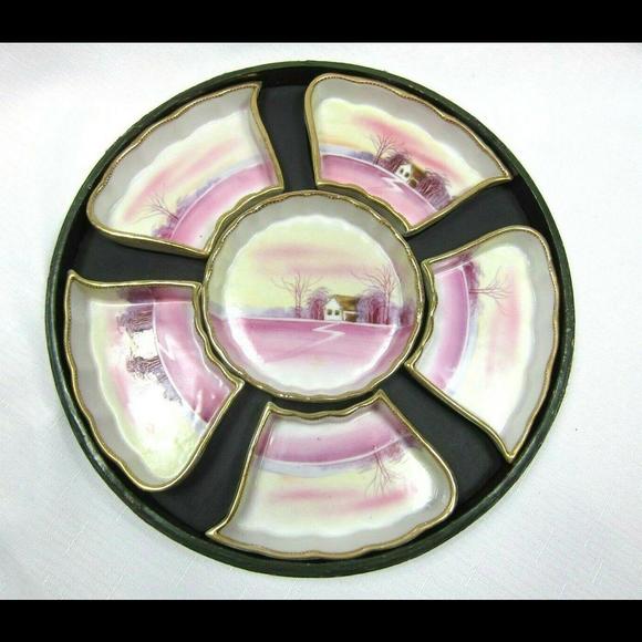 Nippon | Dining | Vintage Nippon Serving Bowl Set Box Porcelain Hand ...